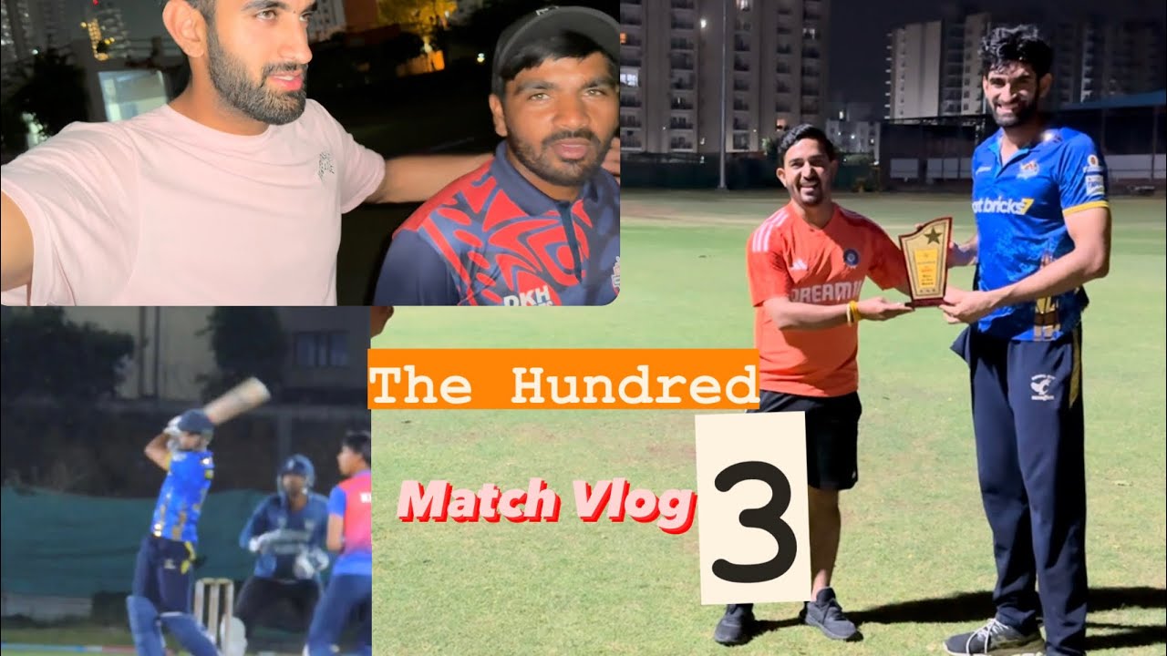 Hundred ball tournament me chase kiye 158 runs. Last me mila Man of the ...