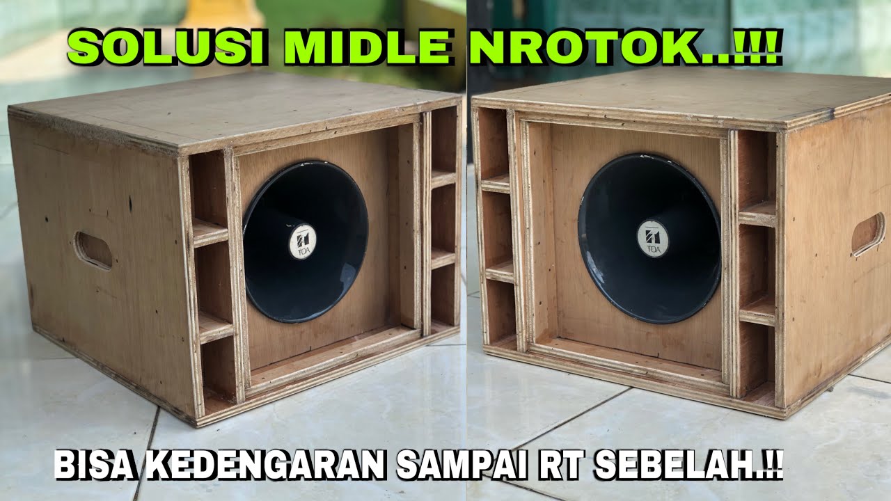 BOX SPEAKER TOA COCOK UNTUK MIDLE BALAP - YouTube