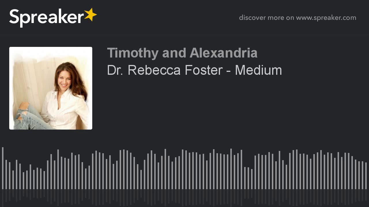 Dr. Rebecca Foster - Medium - YouTube