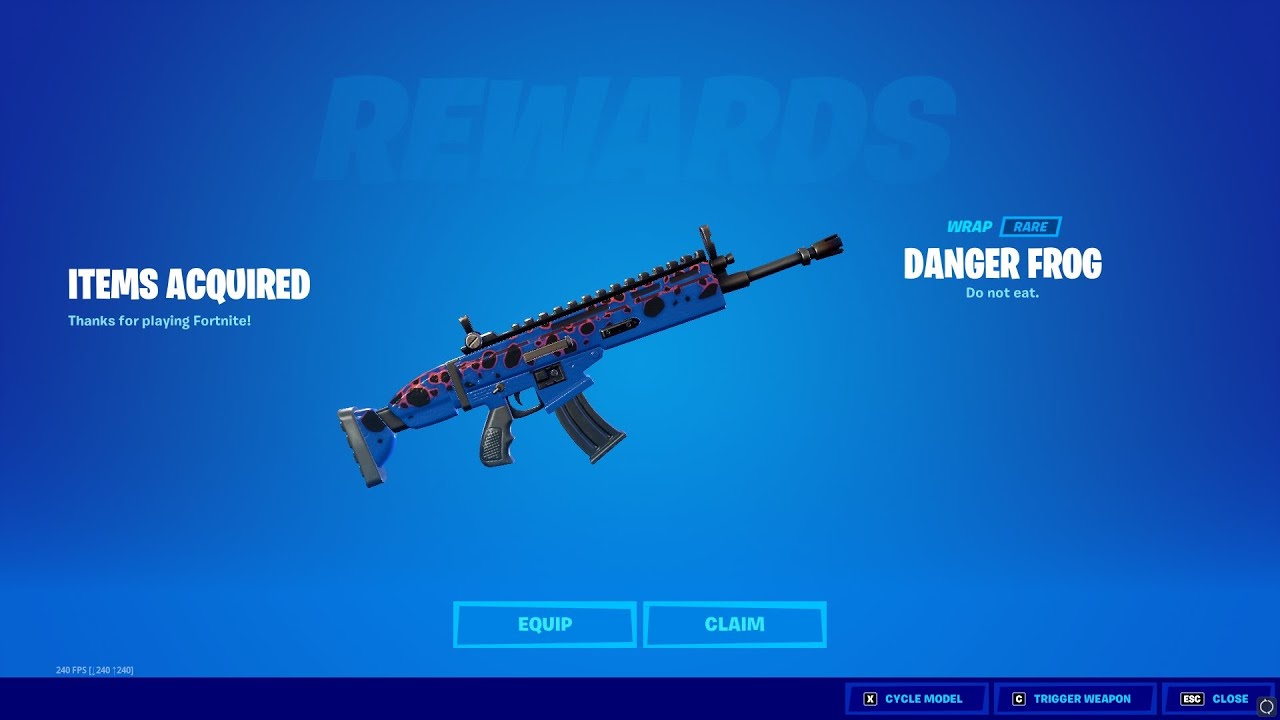 HOW TO GET FREE WRAP CODE IN FORTNITE! (FREE THE DANGER FROG WRAP ...