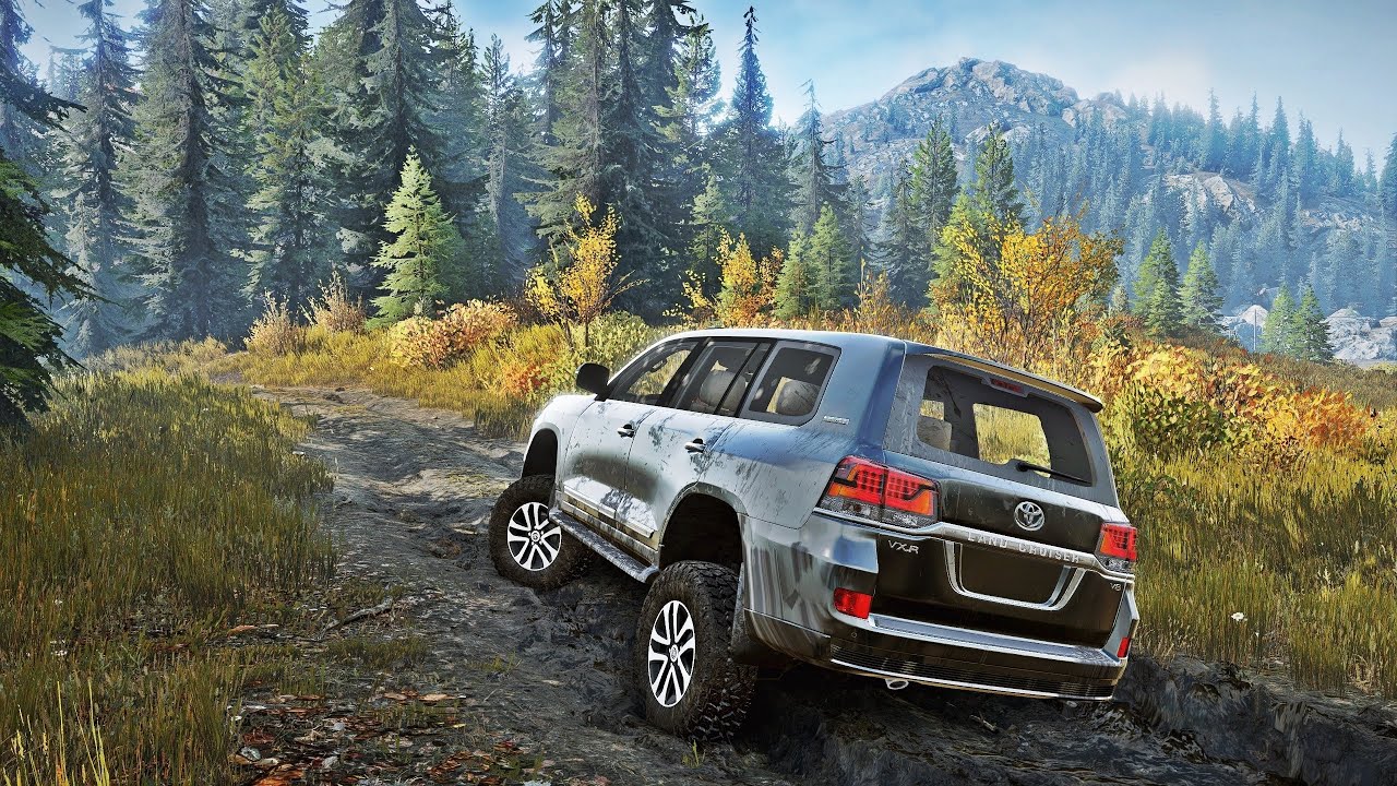 Snowrunner - Toyota Land Cruiser V8 VXR Hard Off-road - YouTube