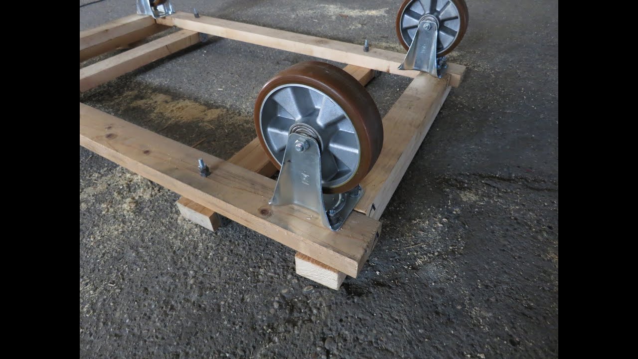 Emco Turn 220 P - restoration - DIY heavy duty trolley - YouTube