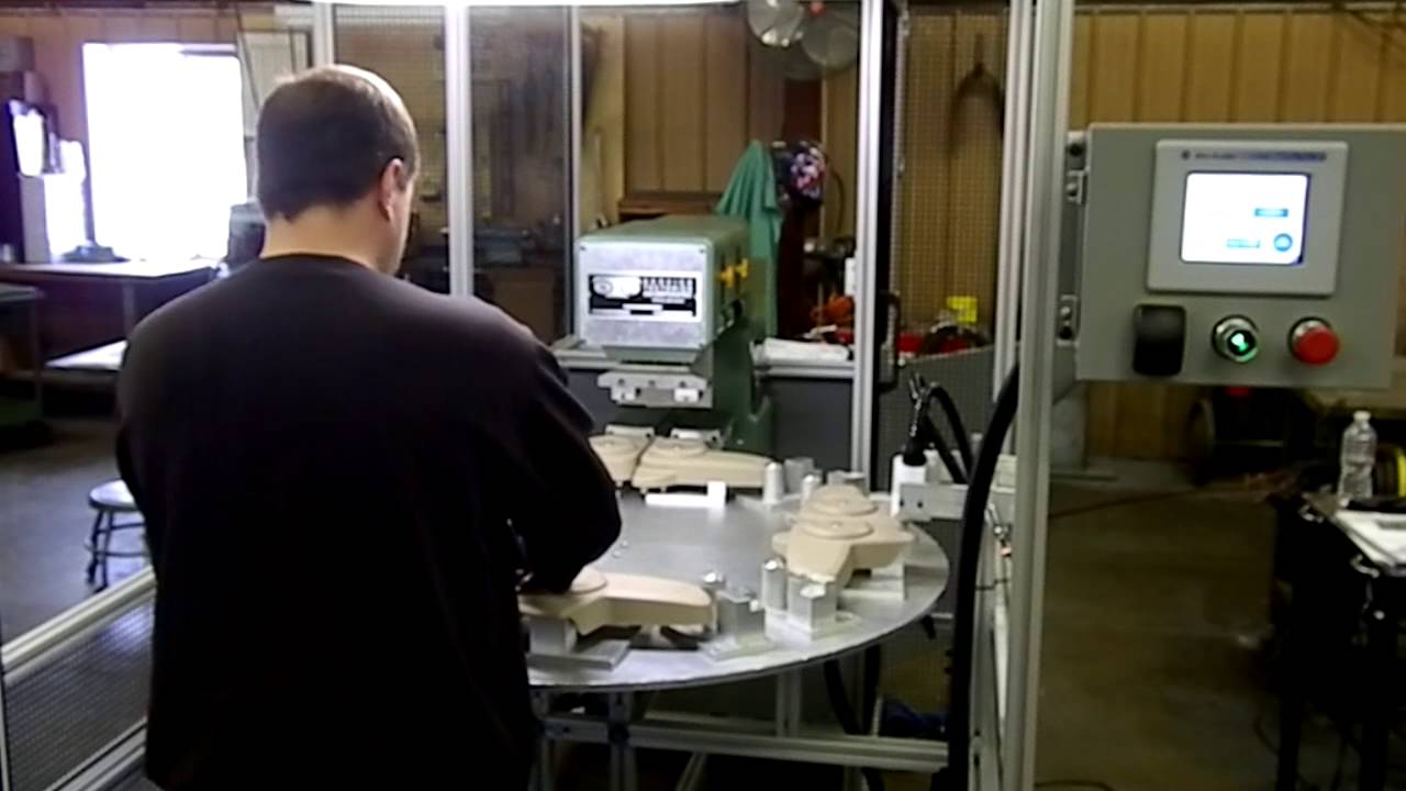 Pemsa pad print machine - Cycle time - YouTube