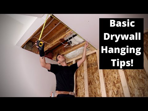 Hanging Drywall on a Small Ceiling