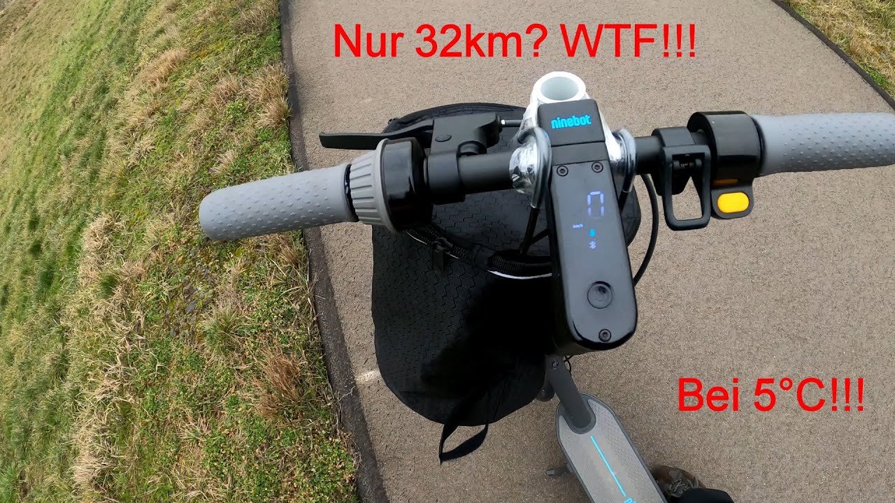 Ninebot MAX G30 D II - Reichweitentest bei 5°C und Sturm! - YouTube
