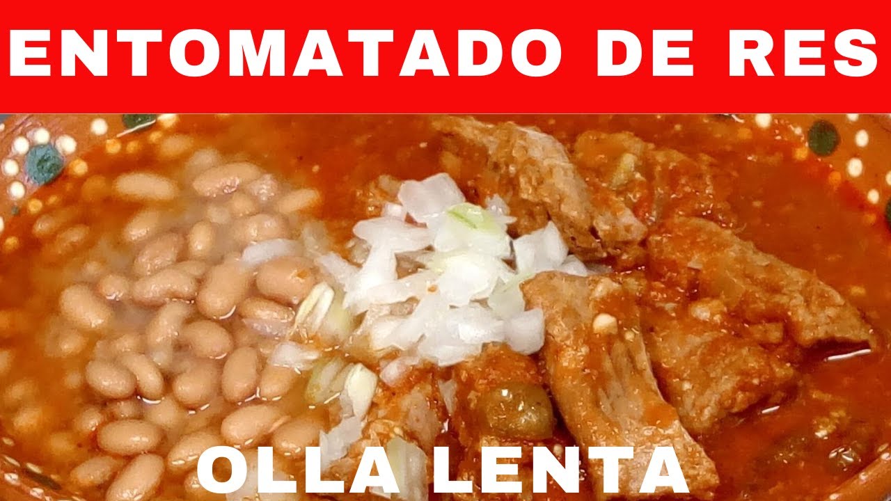 Entomatado de res en Olla lenta.- RecetasdeLuzMa - YouTube