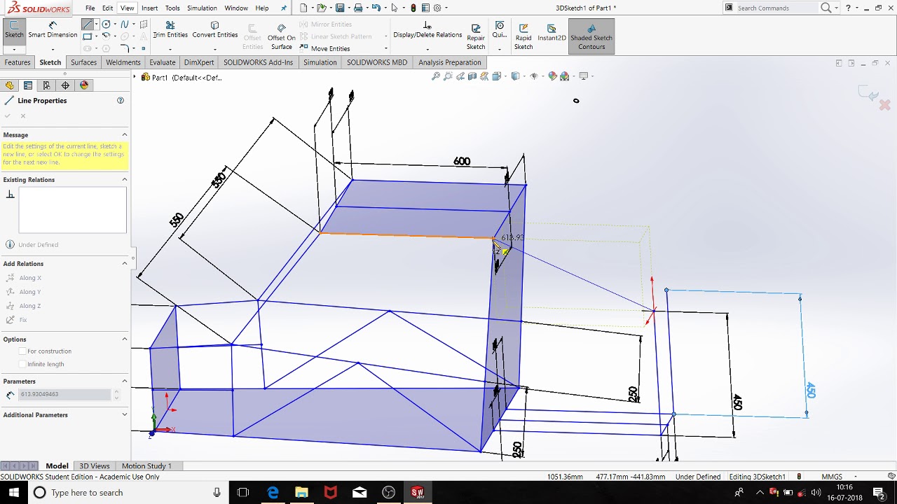 rollcage with weldment step by step procedure IN SOLIDWORKS - YouTube