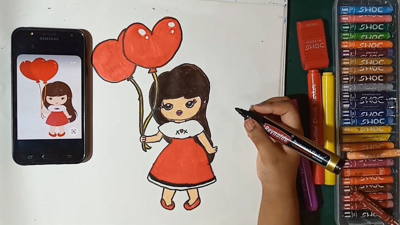 Cute Cartoon Drawing For Kids | Step By Step Cartoon Drawing For Kids ...