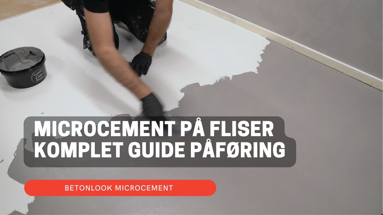 Microcement på fliser - Komplet guide påføring - YouTube