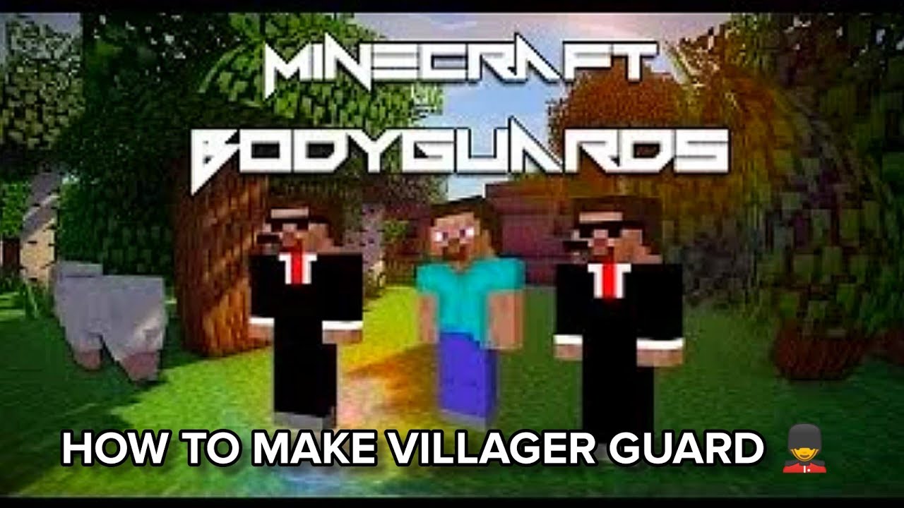 How to Add Guard in Minecraft || Villager Guard addon Mcpe || Mincraft ...