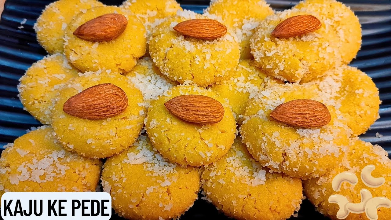 1 Cup kaju से बनाएं Unique स्टाइल में पेड़ा || Peda Recipe from cashew ...