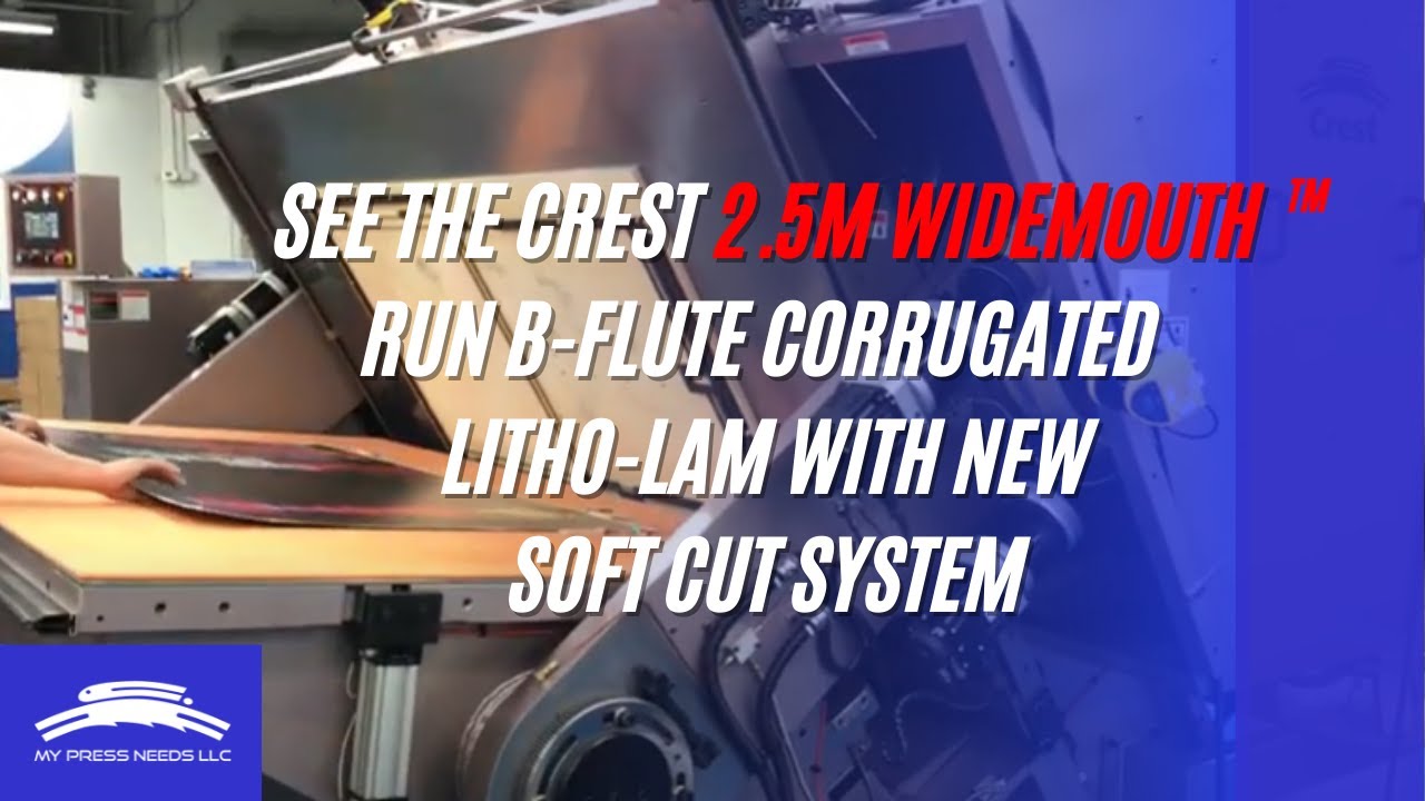 Crest 2.5M Widemouth™ Running B-Flute Corrugated Litho-Lam with New ...