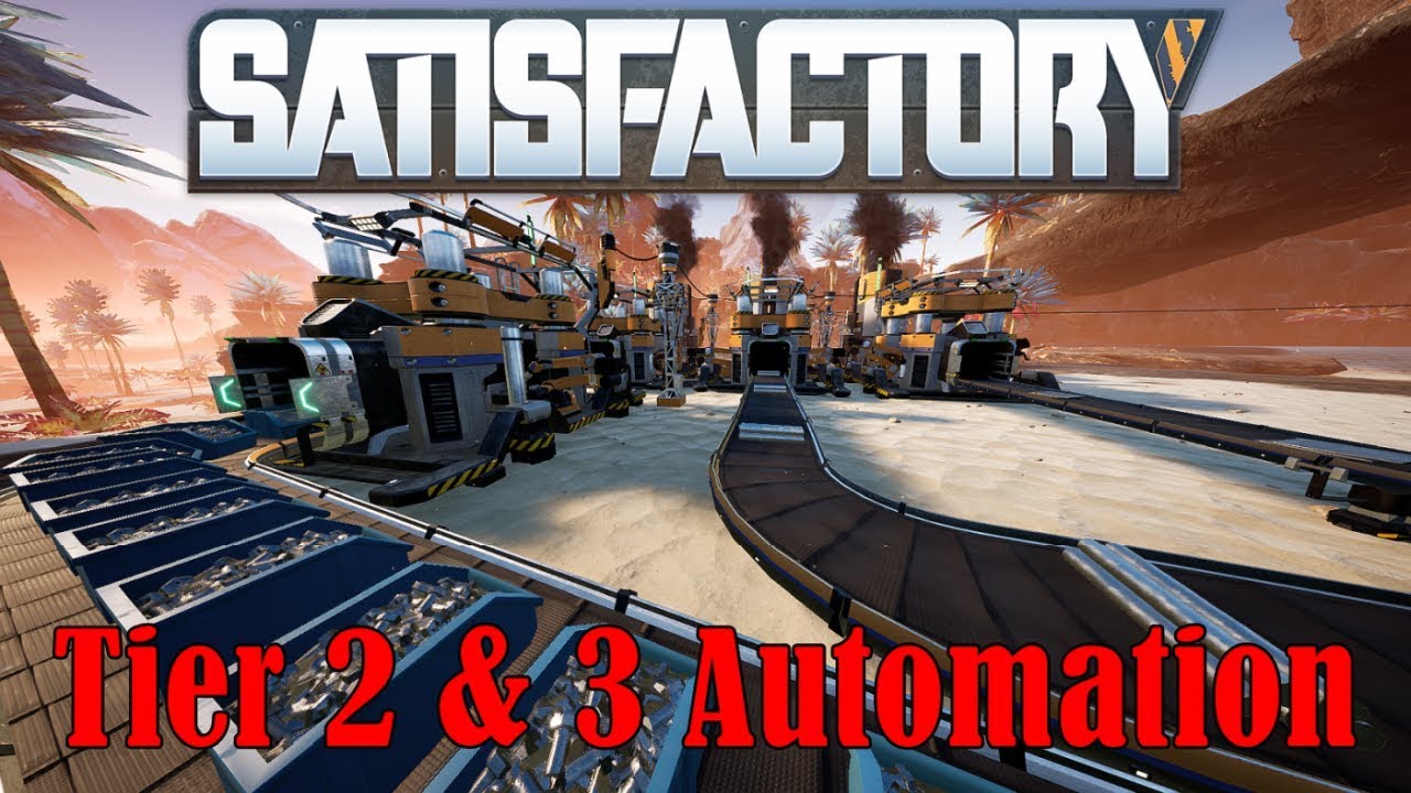 Satisfactory S1E2 - Tier 2 & 3 Automation (Plates, Screws, Rods, Wire ...