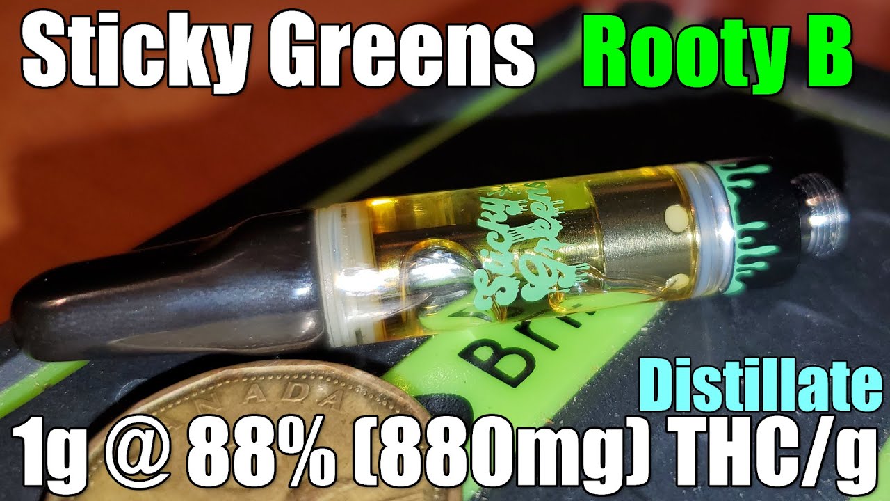 Sticky Greens - Rooty B - Unboxing Review - 1g @ 88% (880mg) THC/g | 7% ...