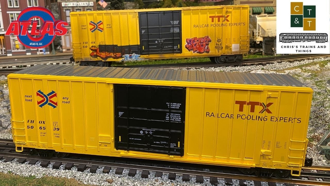Atlas High Cube Boxcar Weathering with Graffiti! - YouTube