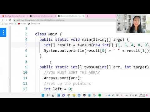 DearPiggy Basic Algorithms in Java - Two Pointers Written Code Tutorial - YouTube