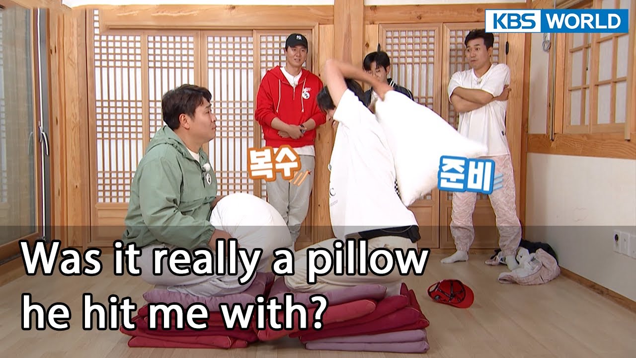 Was it really a pillow he hit me with? [2 Days and 1 Night 4 : Ep.132-5 ...