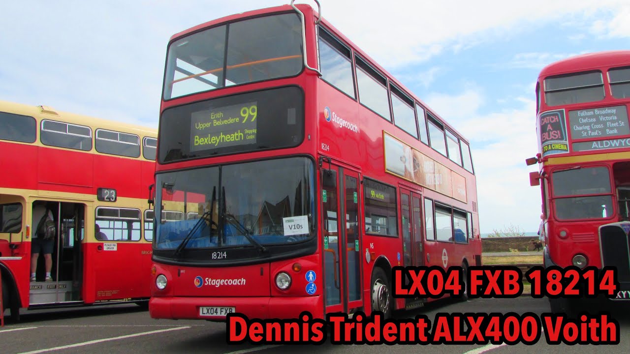 Preserved! Worthing Bus Rally Route 100 | SC London Dennis Trident ...