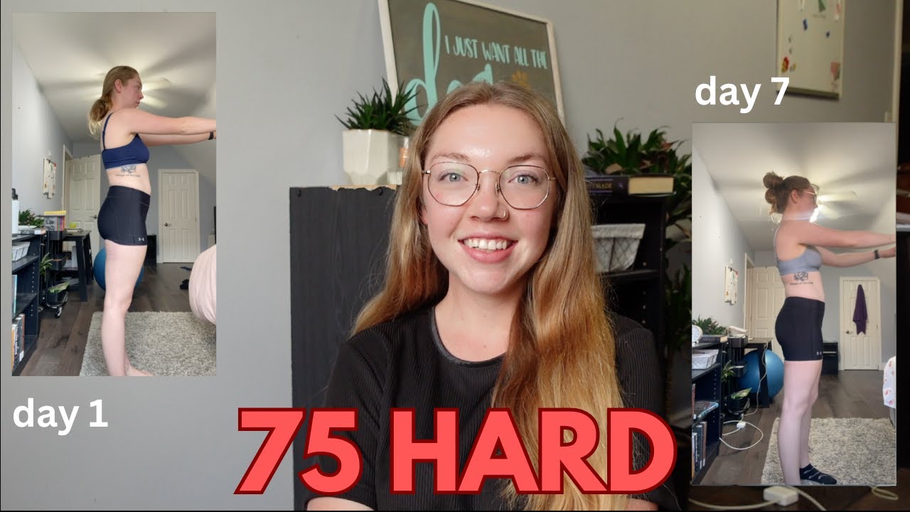Week 1 of 75 Hard (realistic version) and one week binge free!! - YouTube