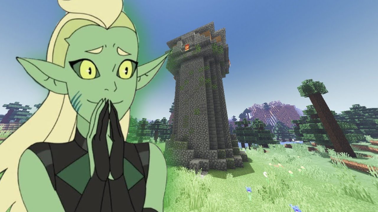 🗼 building a princess' tower🌙Minecraft tutorial - YouTube