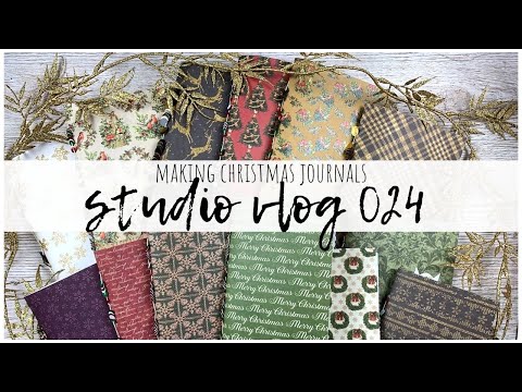 STUDIO VLOG 024 | ms.paperlover/mspaperloverdesigns | Making Christmas Junk Journals