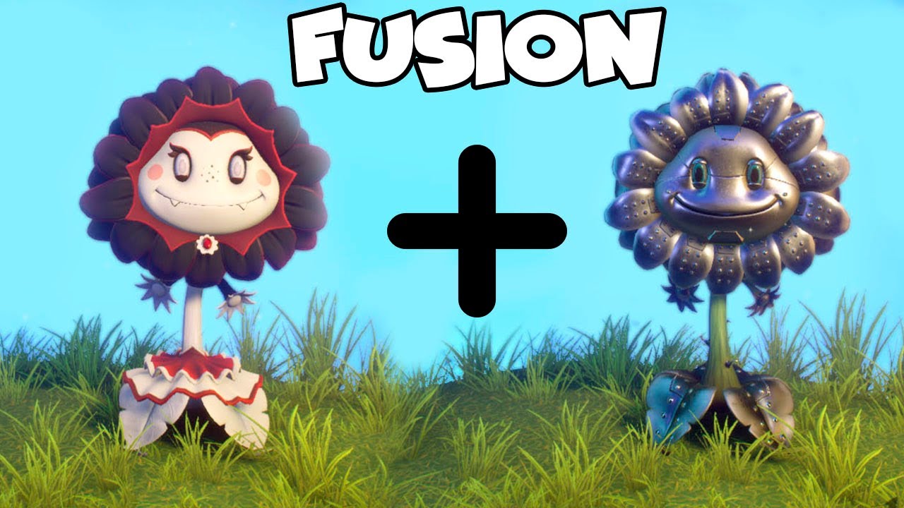 FUSION PVZ: GIRASOL VAMPIRO CON METAL | Plants Vs Zombies: Garden ...