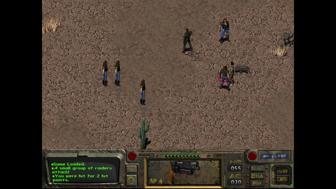 Fallout 1 - part 93 - Hub - raiders - gameplay - hardest difficulty ...