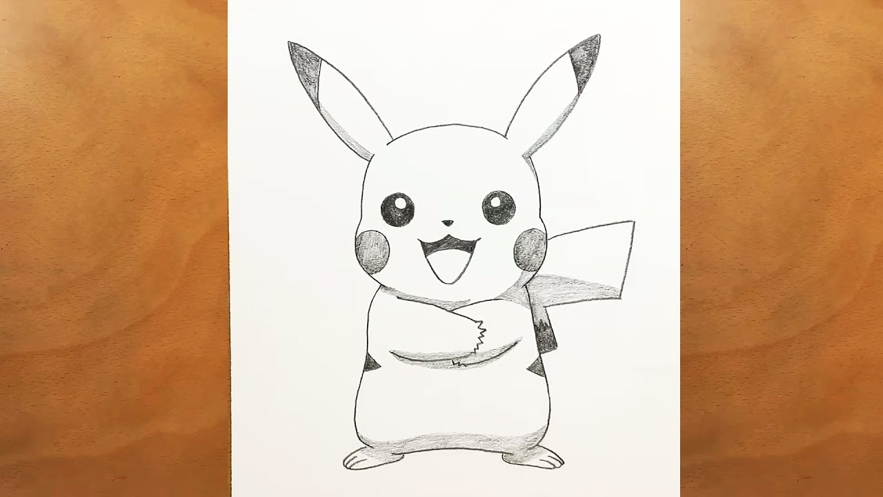 How to Draw Pikachu Step by Step || Easy Anime Drawing - YouTube