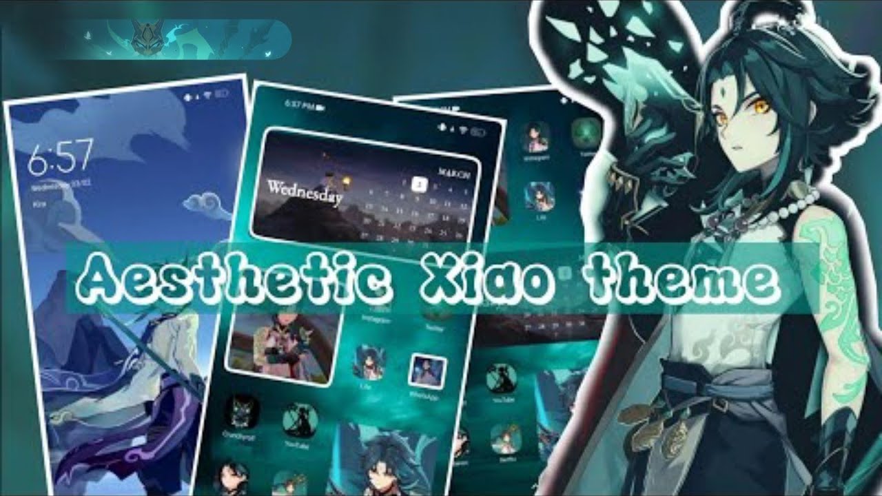 Xiao aesthetic home screen 🍃 genshin impact - YouTube