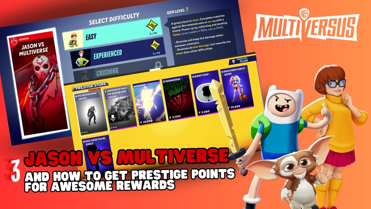 JASON VS MULTIVERSE & GETTING PRESTIGE POINTS | Multiversus Gameplay ...