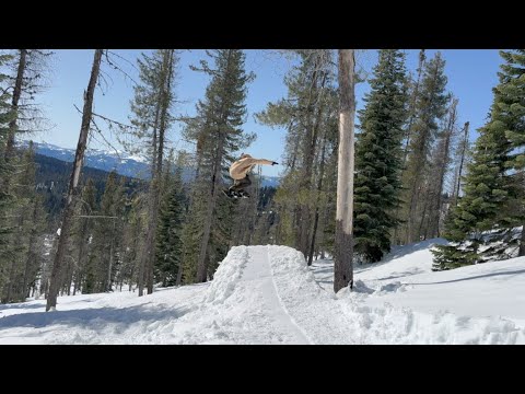 Mt. Shasta ski park, BUILDING BACKCOUNTRY JUMPS, in and out of bounds ...