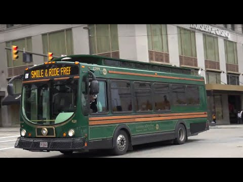 RTA CLEVELAND OPUS OPTIMA CHANCE COACH BUS 2708 ON THE E LINE DOWNTOWN ...