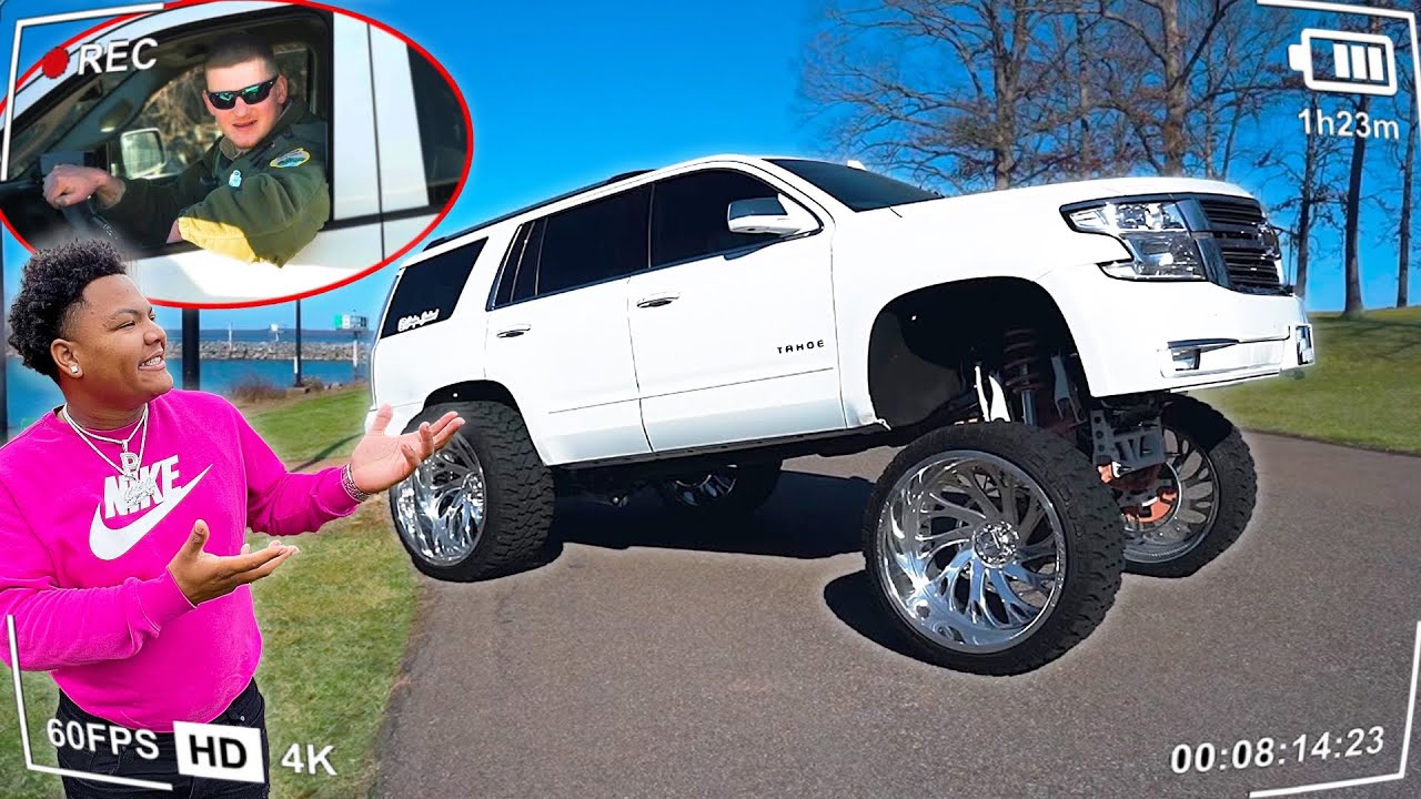 World’s MOST Squatted Chevy Tahoe On 28x16’s 10-12 Bulletproof Squatted ...