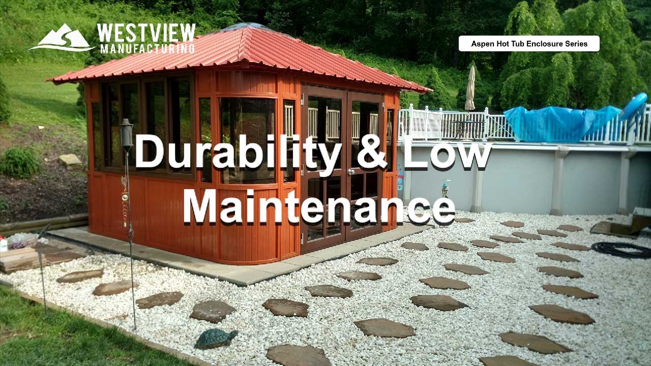Aspen Collection: Elegantly Durable, Low-Maintenance Hot Tub Enclosures ...