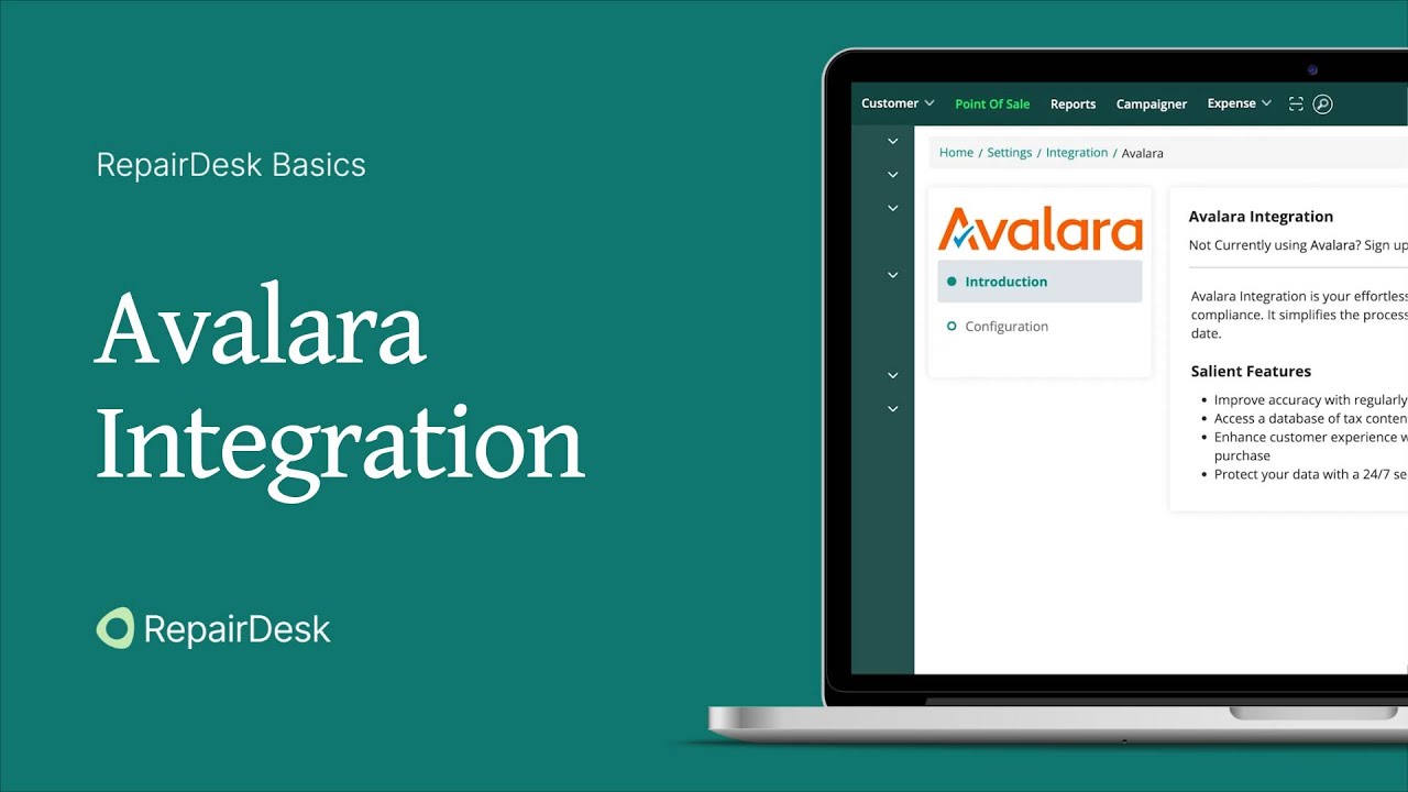 RepairDesk & Avalara Integration Walk-Through - YouTube
