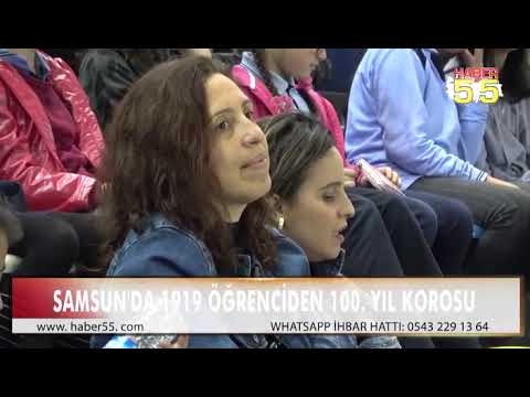 SAMSUN'DA 1919 ÖĞRENCİDEN OLUŞAN DEV KORO 19 MAYIS MARŞINI SESLENDİRDİ