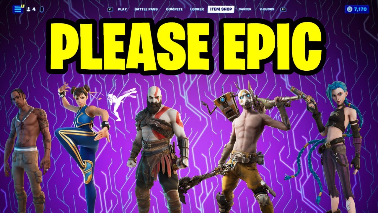 Please Epic bring back Old Collabs Fortnite Skins - YouTube