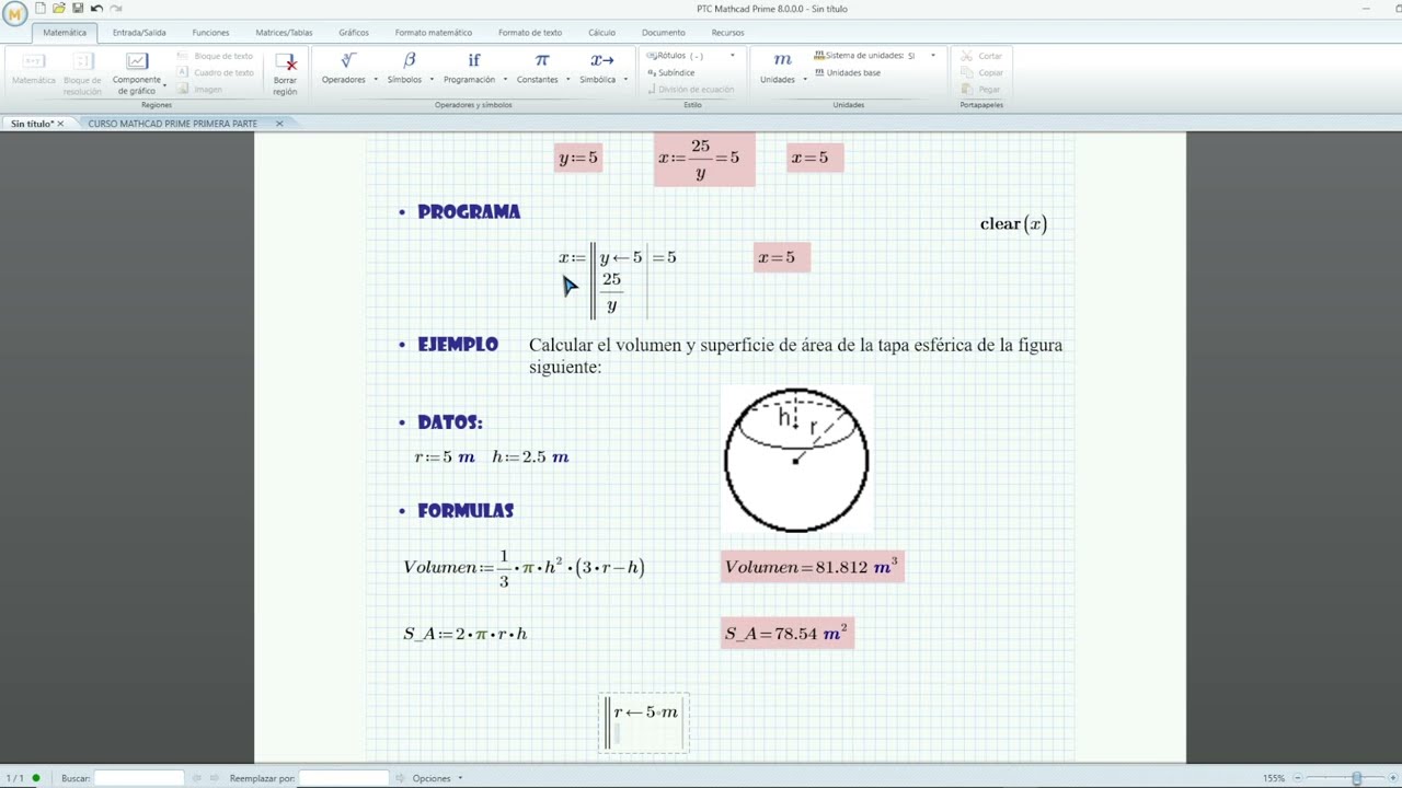 TUTORIAL MATHCAD PRIME 8 - YouTube