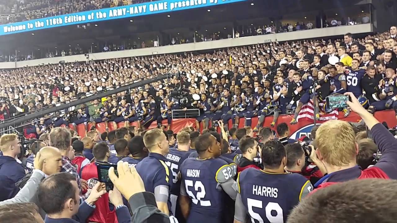 Navy "Alma Mater" Post 2015 Win Over Army - YouTube
