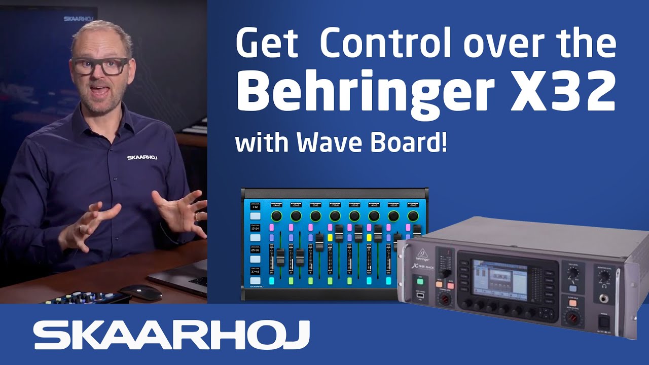 Control Behringer X32 with SKAARHOJ Wave Board & Color Fly! - YouTube