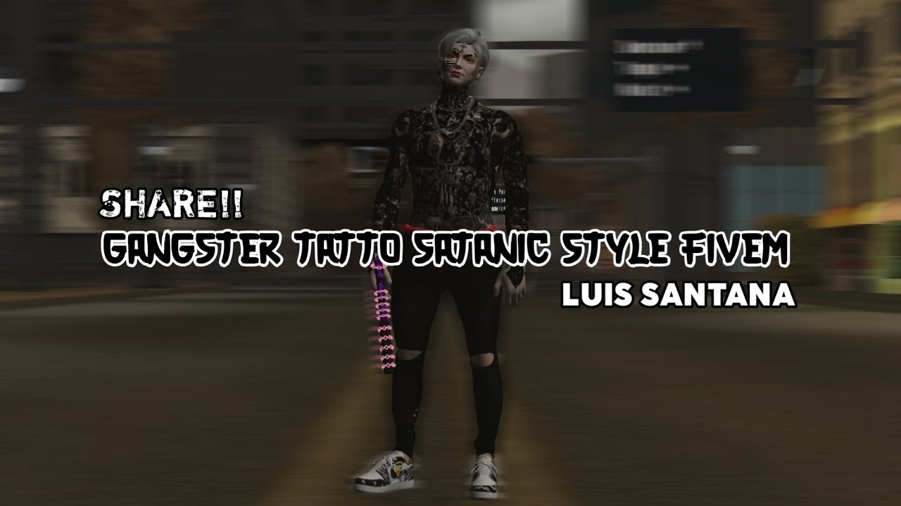 SHARE!!! SKIN GANGSTER TATTO SATANIC FULL BODY STYLE FIVEM | GTASAMP ...