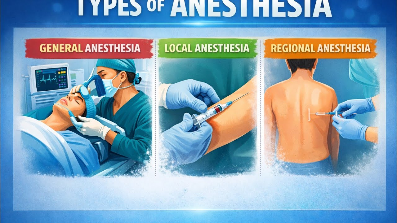 Types of anesthesia full lecture - YouTube
