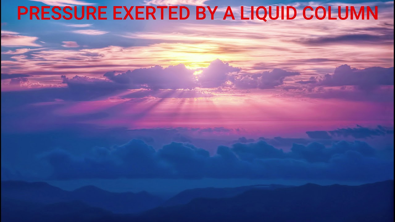 Pressure exerted by liquid .class 9 physics.slides - YouTube