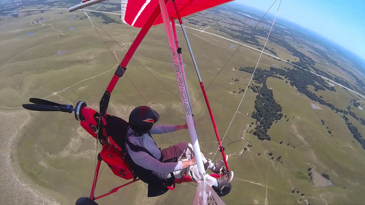 Aeros Nano Trike (ANT-E), working a thermal in the electric trike - YouTube