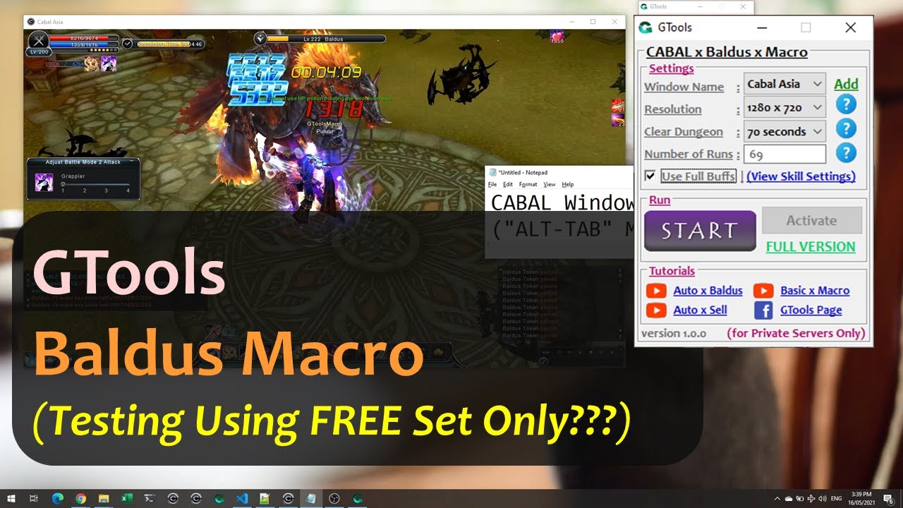 GTOOLS BALDUS MACRO - UPDATED LINK ON DESCRIPTION - YouTube