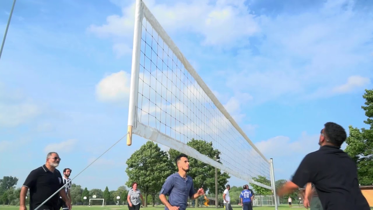 New Lapeer Park Volleyball Courts - YouTube