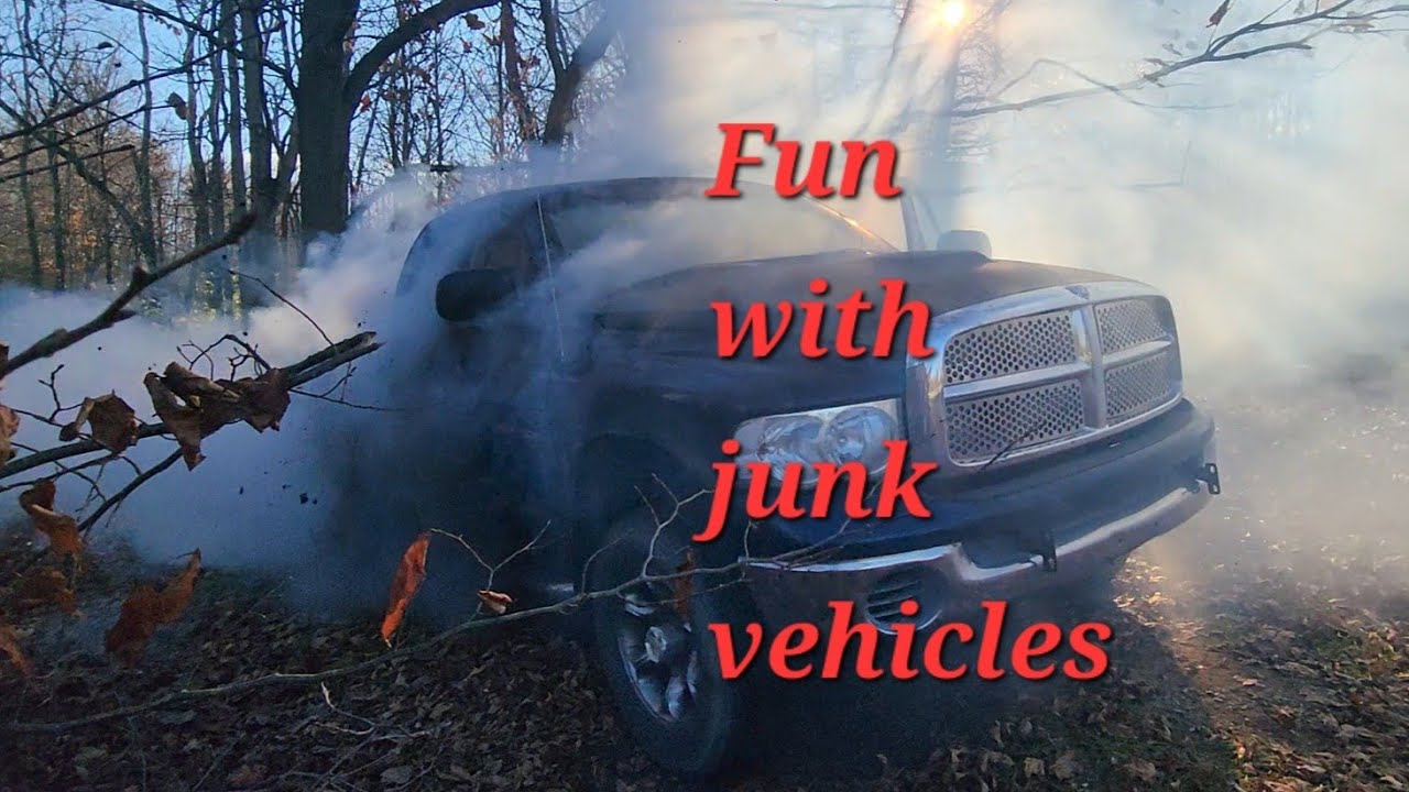 02 Ram 1500 burn out and motor blow before the scrap yard. - YouTube