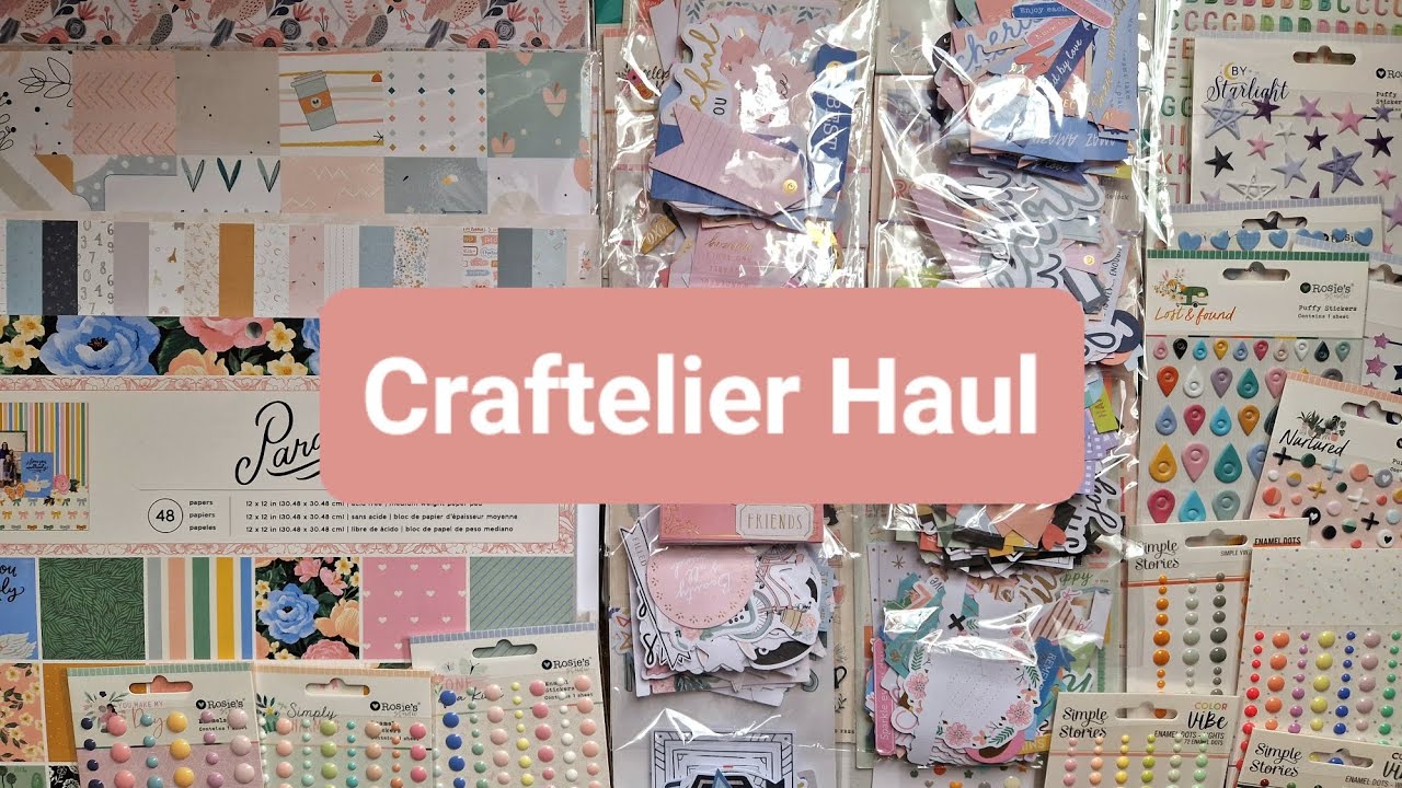 MASSIVE Scrapbooking Haul from Craftelier 🤩- Paper pads, enamel dots ...