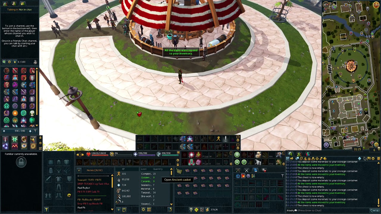 Opening 20 Tetracompass Ancient Caskets (RS3) - YouTube