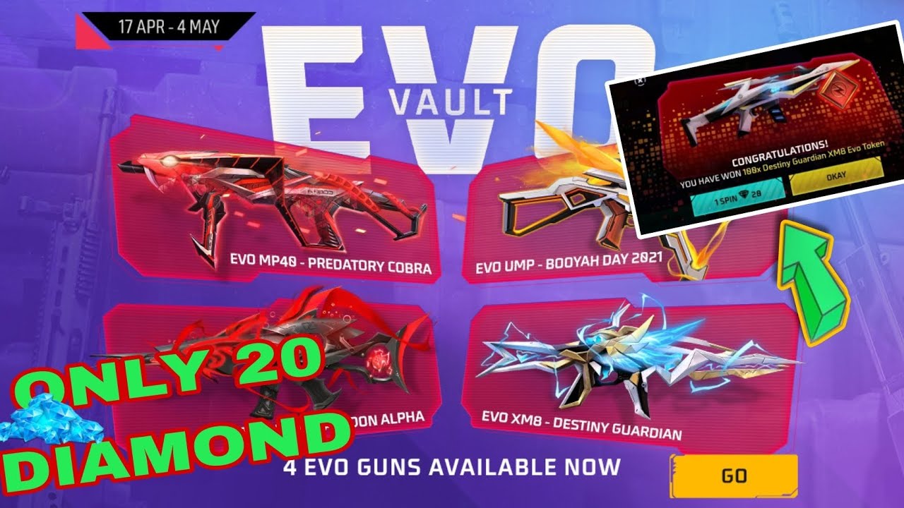 NEW EVO VAULT EVENT FREE FIRE 💎💎 | NEW EVO GUN EVENT | EVO MP40 RETURN ...